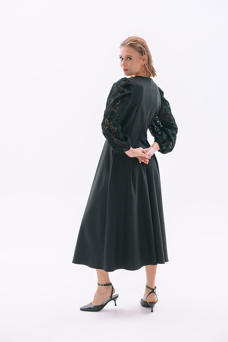 Купить платья миди NikVa 416 чёрный - Описание, фото, цена