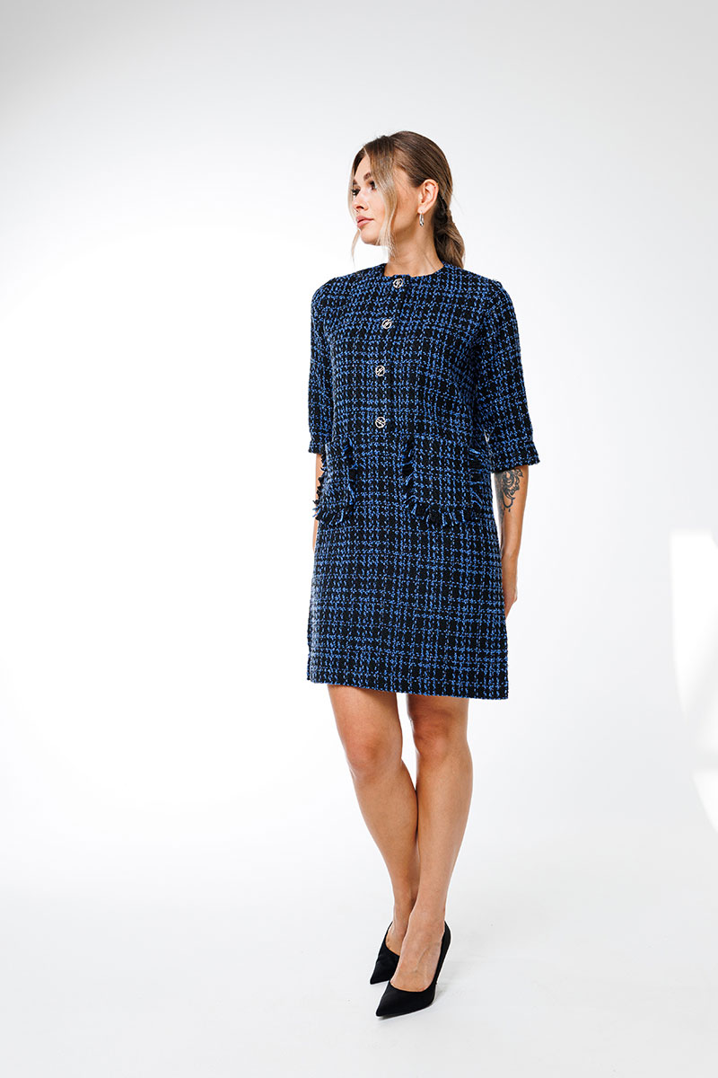 Купить платья мини NikVa 311.7 василек - Описание, фото, цена