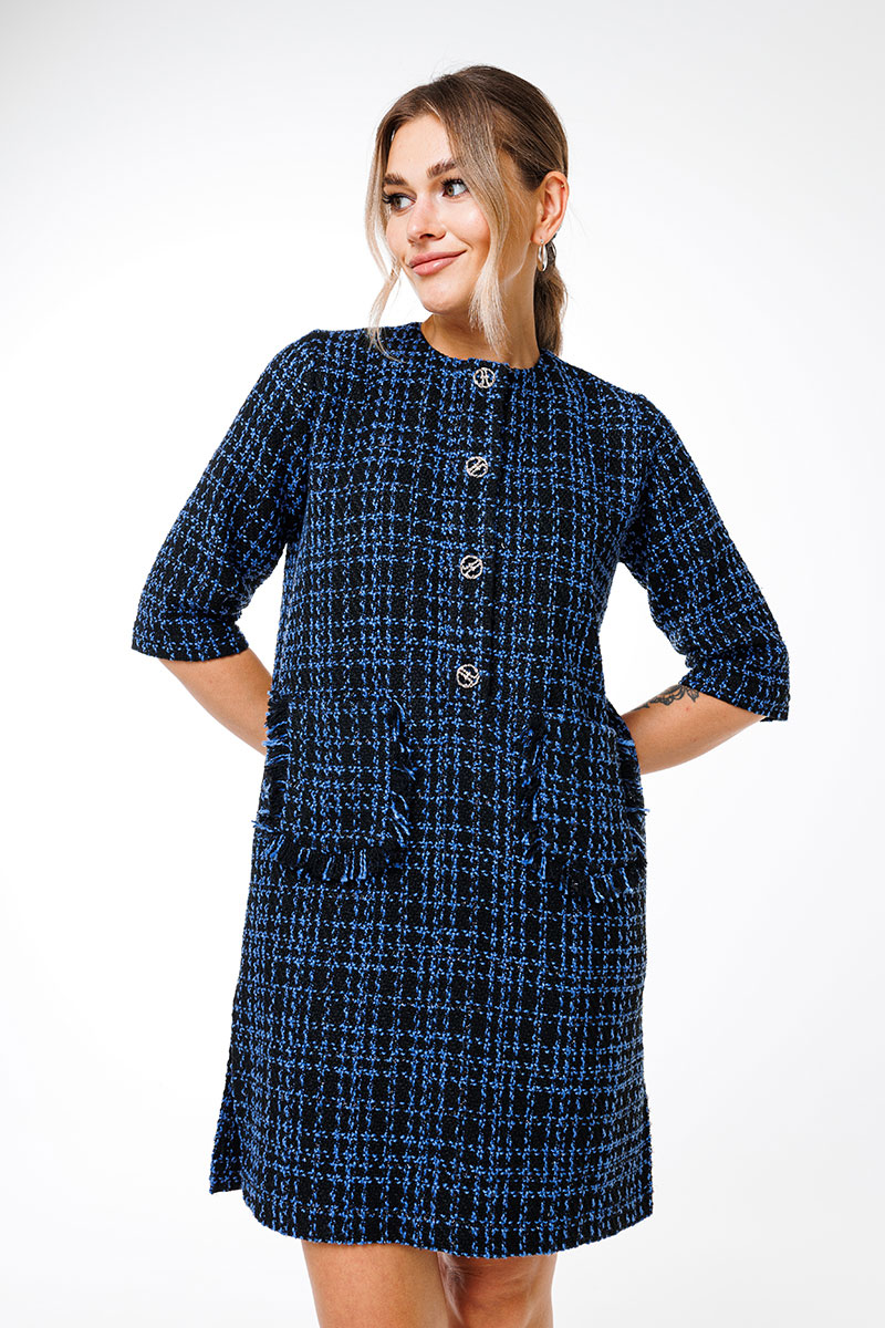 Купить платья мини NikVa 311.7 василек - Описание, фото, цена