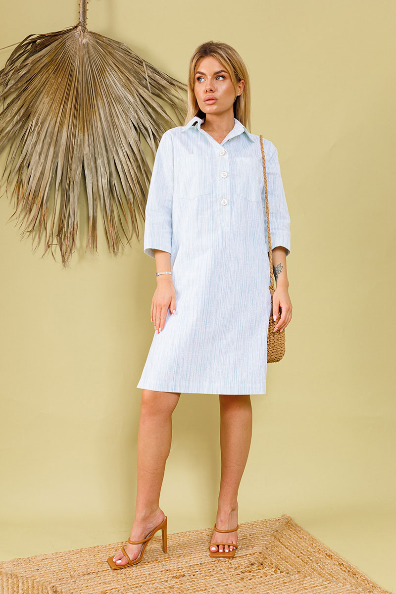 Купить платья миди NikVa 311.5 голубой - Описание, фото, цена