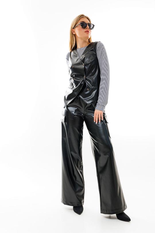 Купить женские брюки NikVa 264.15 чёрный - Описание, фото, цена