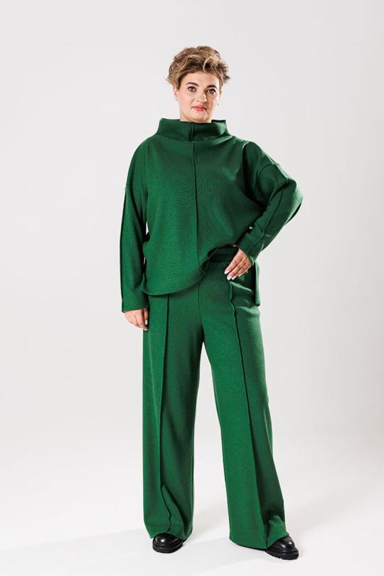 Купить женские брючные костюмы (костюмы с брюками) AVA 021 зеленый